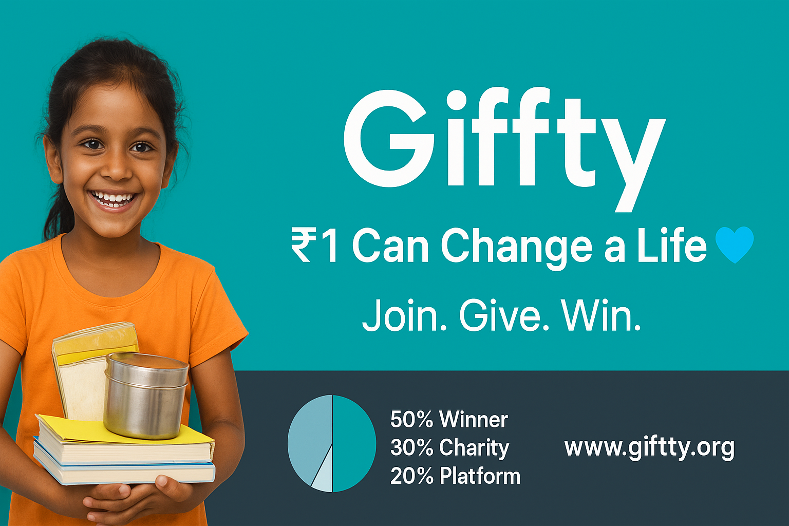 Giffty – ₹1 Community Impact Platform with Daily Rewards